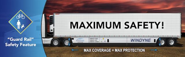 Aerodynamic Trailer Side Skirts | Windyne Trailer Fairings